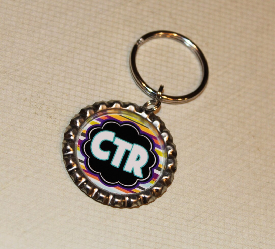LDS Primary CTR Bottle Cap Keychain - Etsy