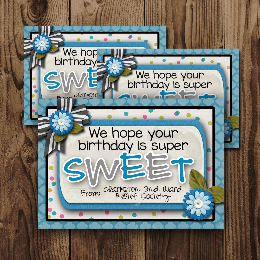 LDS Relief Society Birthday Gifts, for Relief Society Printable, Relief ...