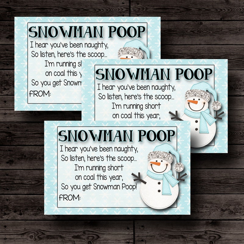Snowman Soup Poem - Etsy