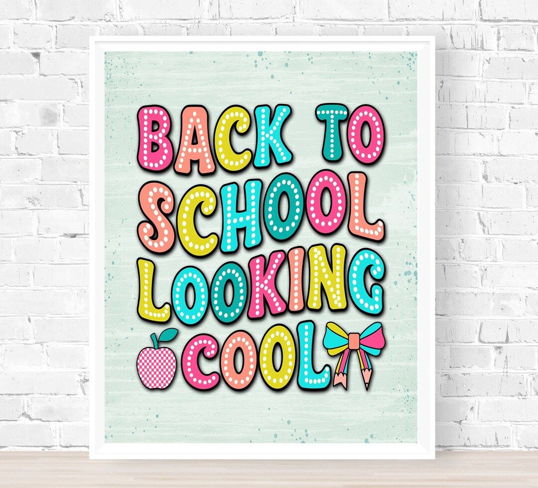 First Day of School Printable Sign, Back to School Sign, Back to School ...