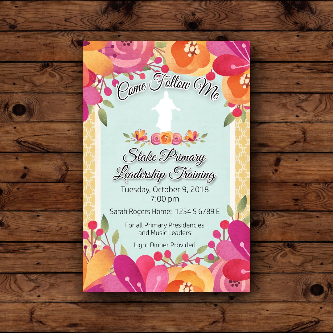 LDS Invitation, LDS Printable Invitation, Primary Invitation, Primary ...