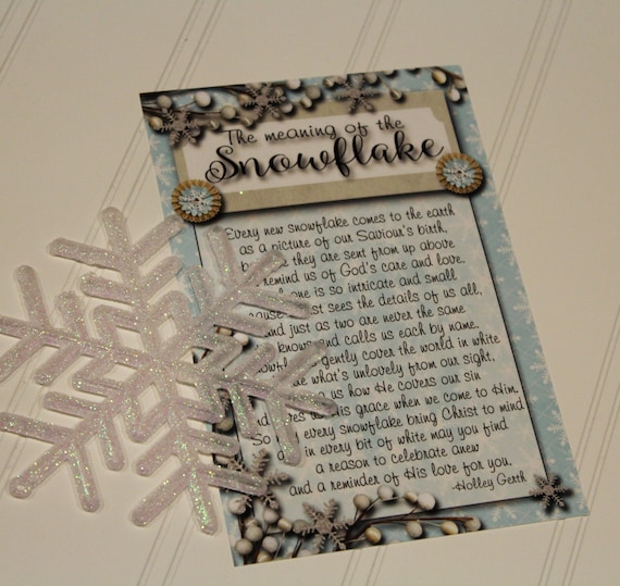 Snowflake Ornament Poem