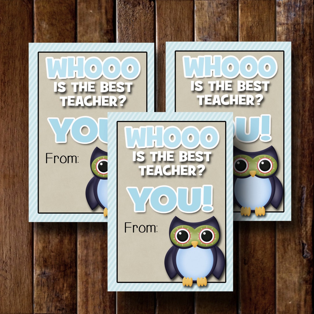 Teacher Appreciation Gift Tag, School Thank You Appreciation Gift Tag ...