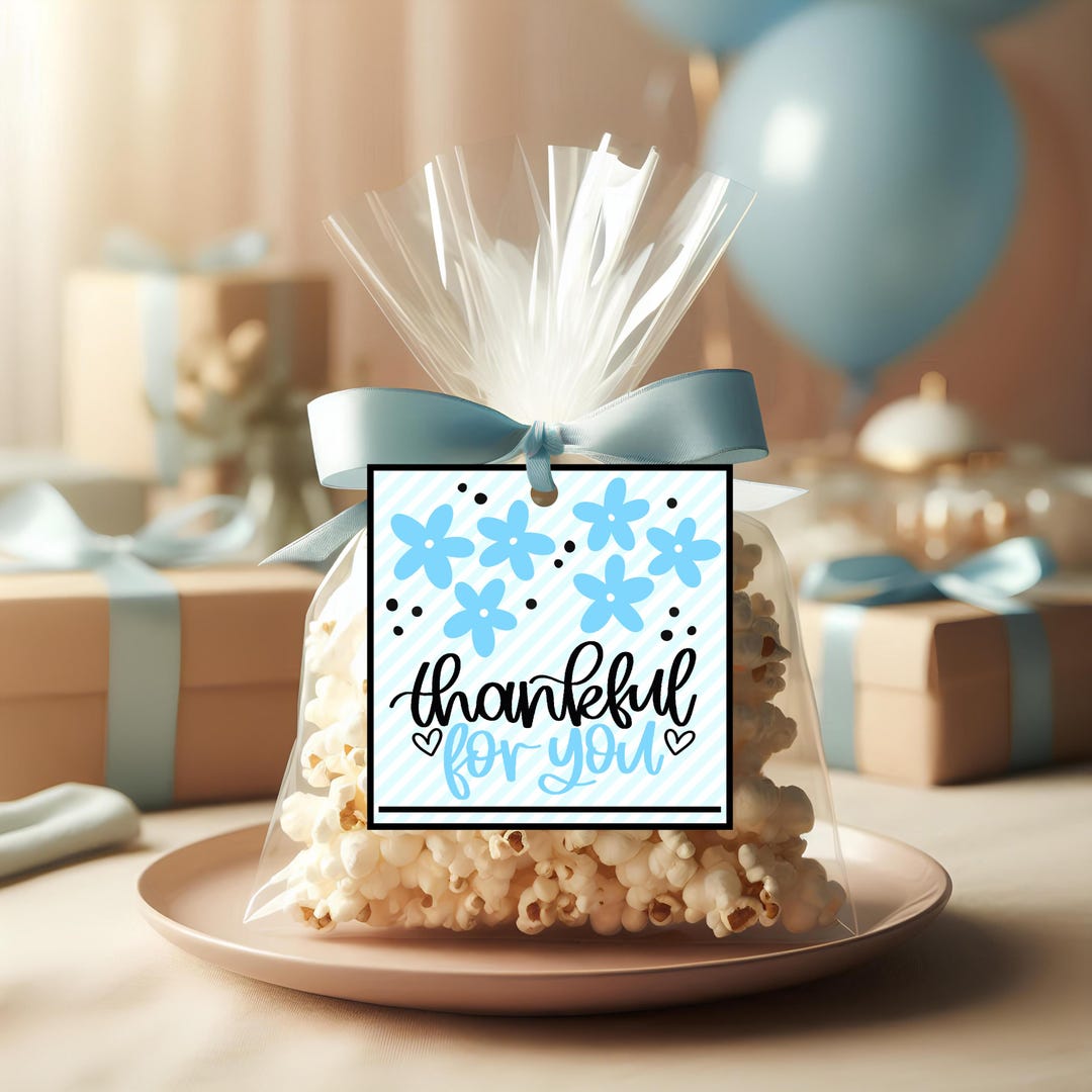 Thankful for You Gift Tag Printable, Teacher Tag, Printable Treat for ...