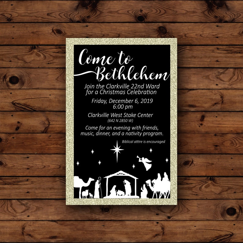 LDS Christmas Party Invite Ward Christmas Party Invitation Etsy lds-christmas-party-invite-ward-christmas-party-invitation-etsy