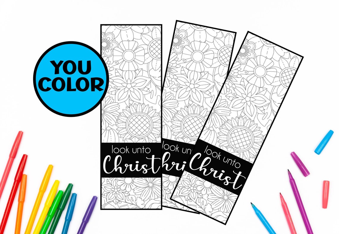 LDS Youth Theme 2025 Printable Bookmark, LDS 2025 Look Unto Christ ...
