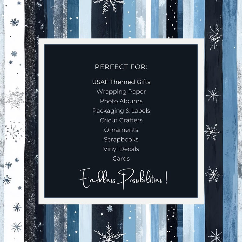 Blue, White, and Silver Digital Seamless Patterns for Air Force and US ...