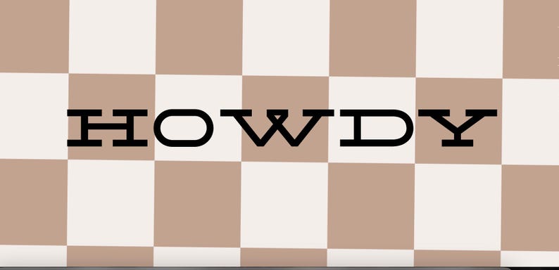 Vintage 'howdy' Western Aesthetic Background - Etsy