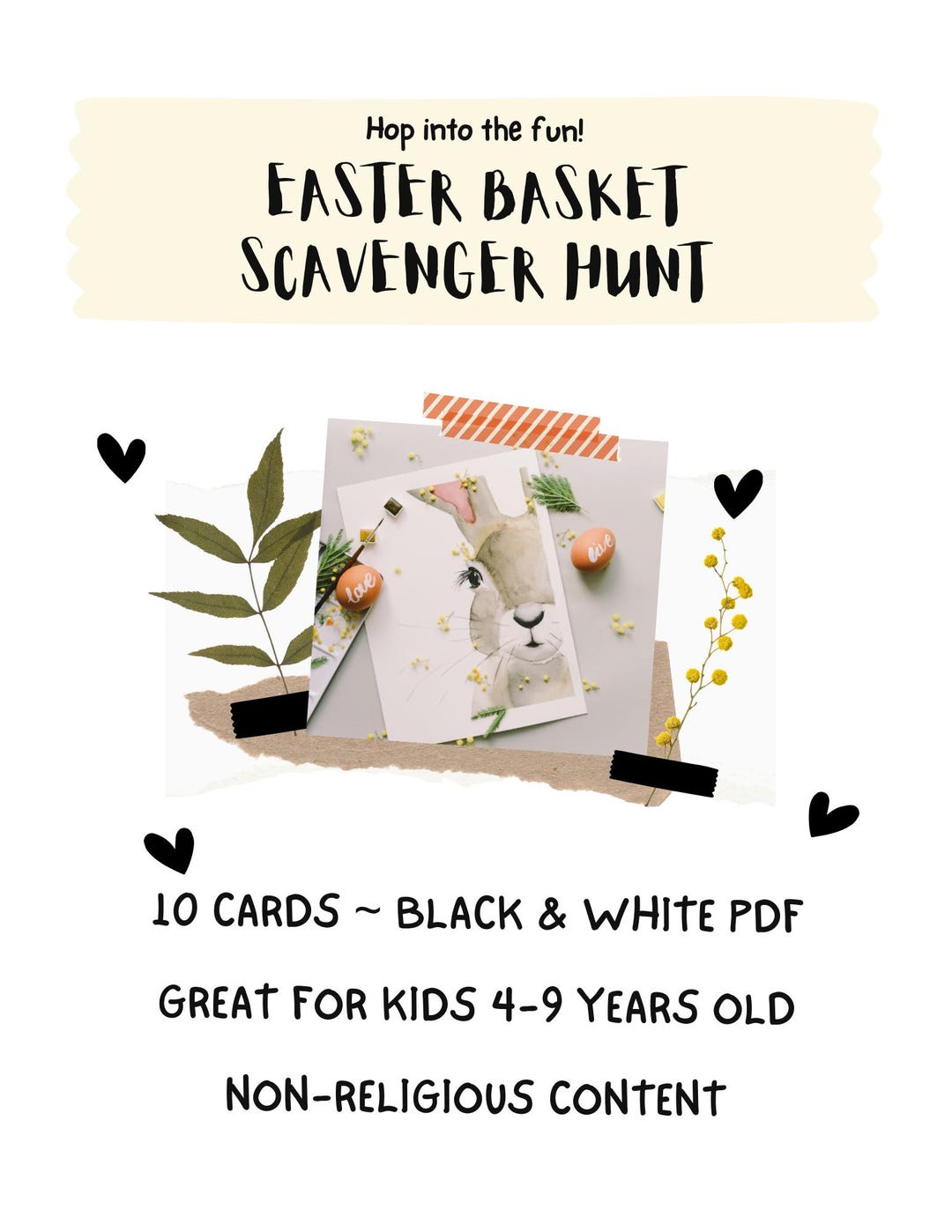 Easter Basket Scavenger Hunt – A Fun Game for the Kids! Printable Clue ...