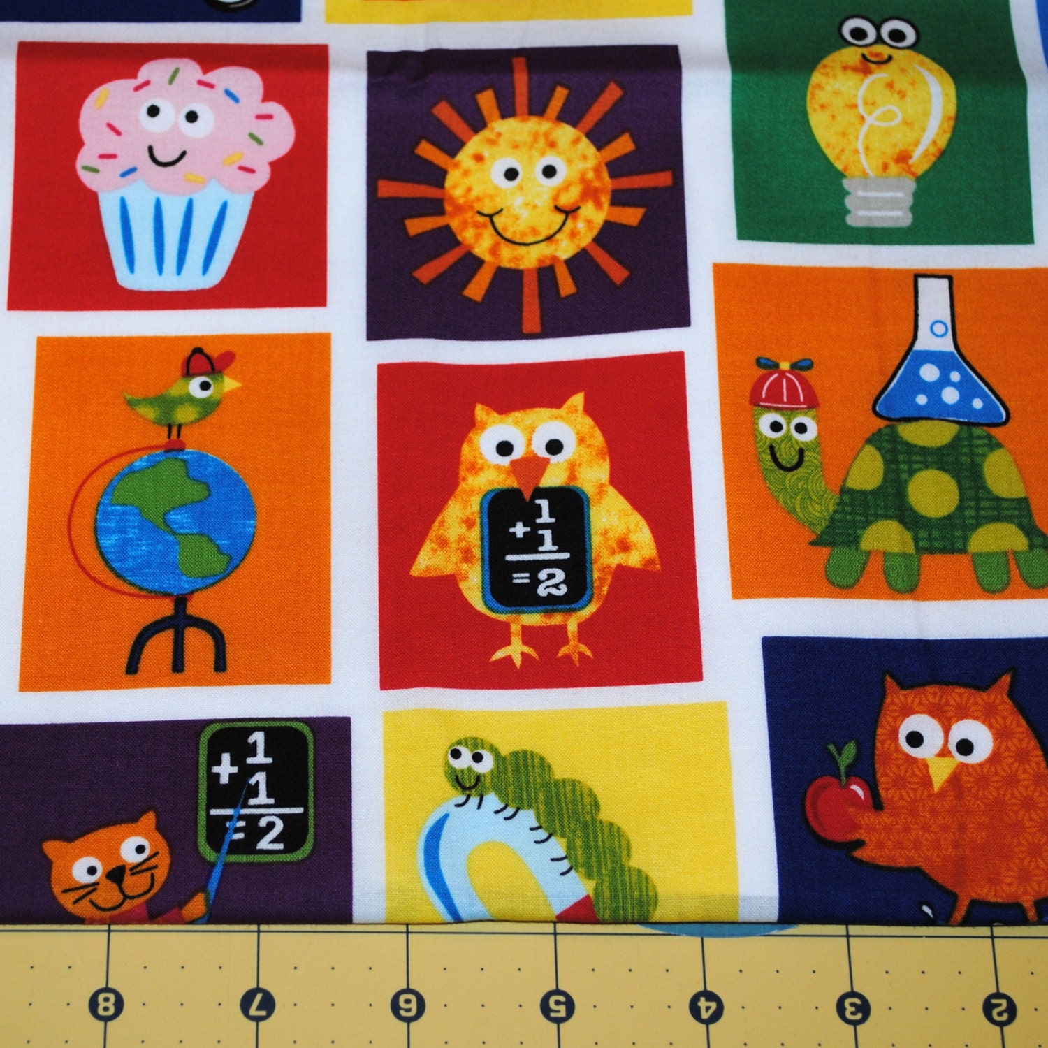 Fat Quarter Cute Back to School Theme Fabric - Etsy