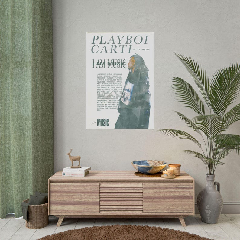 Playboi Carti I Am Music Poster New Album Wall Art Print Rap Hiphop - Etsy