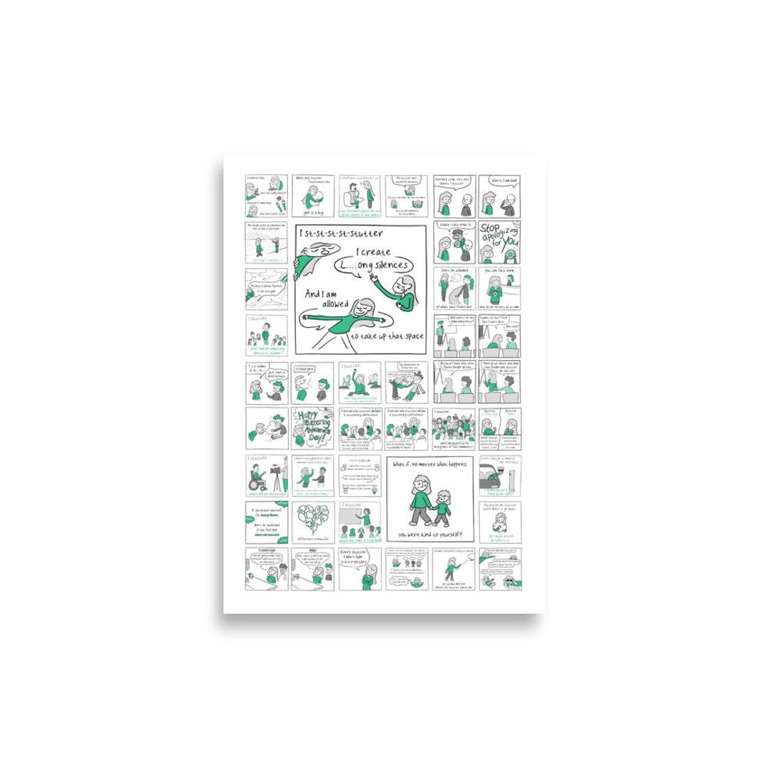 Stuttering Affirming Therapy Poster - Juststutter (EU Sizes) - Etsy