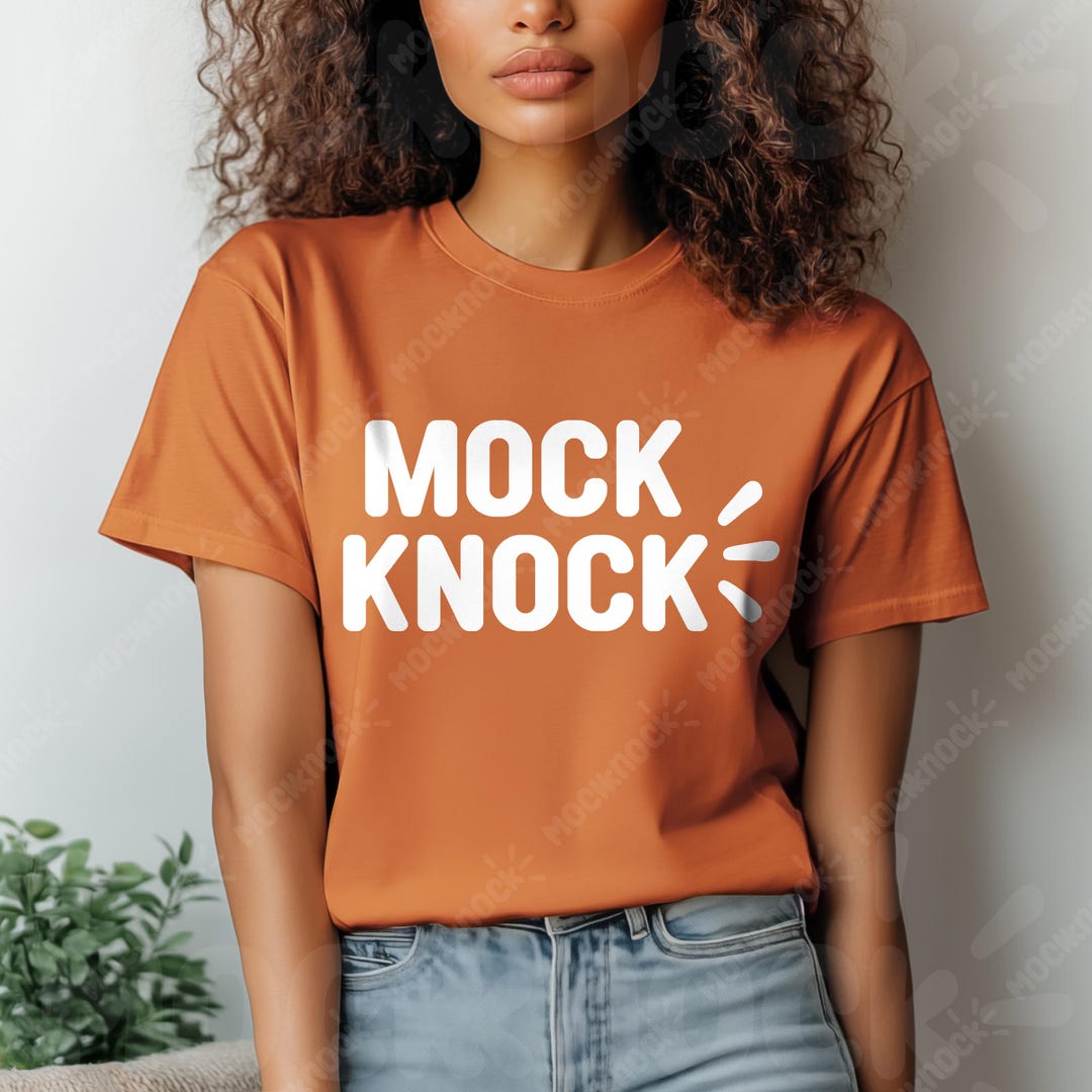 Comfort Colors 1717 Yam Shirt Mockup | CC 1717 Yam T-shirt Mock-up ...
