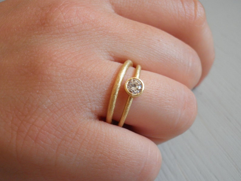 18k Gold Wedding Ring Solid Gold Wedding Ring Simple Gold - Etsy