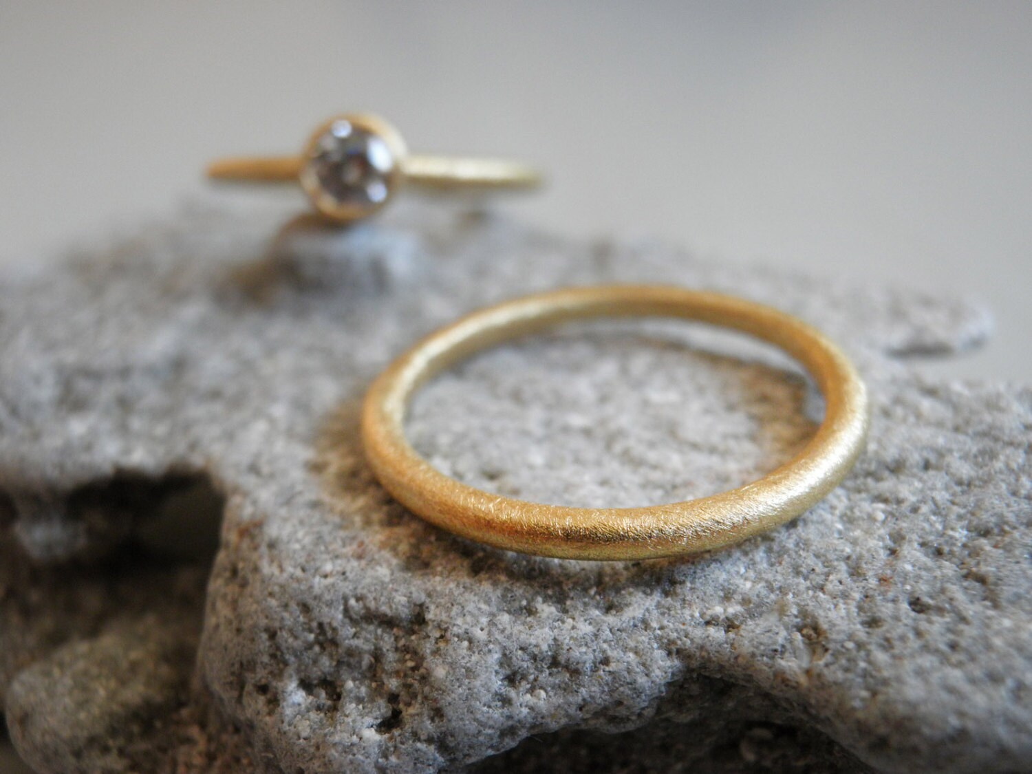18k Gold Wedding Ring Solid Gold Wedding Ring Simple Gold - Etsy