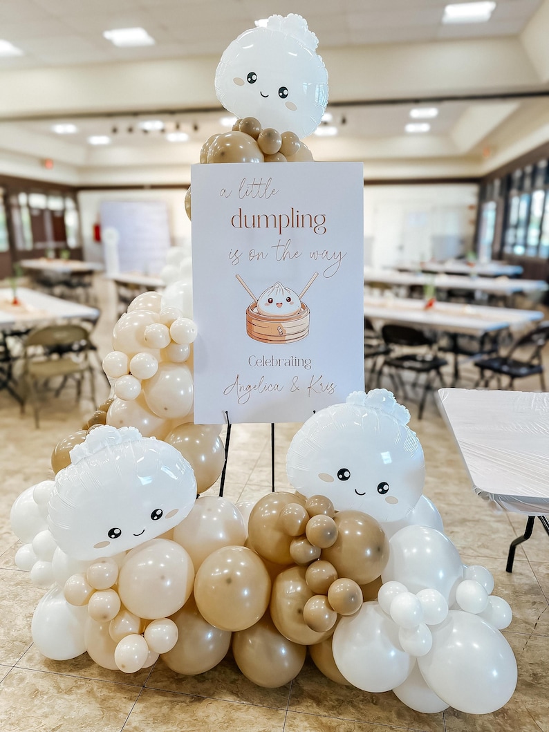 Dumpling on the Way Baby Shower Signage- Welcome Sign, Game Signs - Etsy