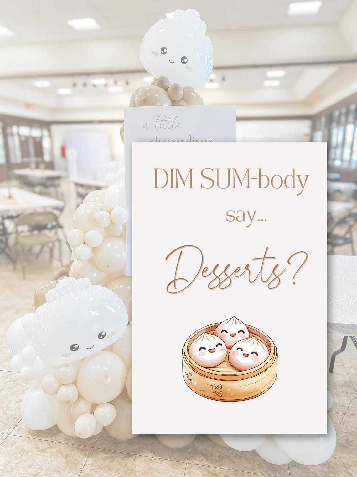 Dumpling on the Way Baby Shower Signage- Welcome Sign, Game Signs - Etsy