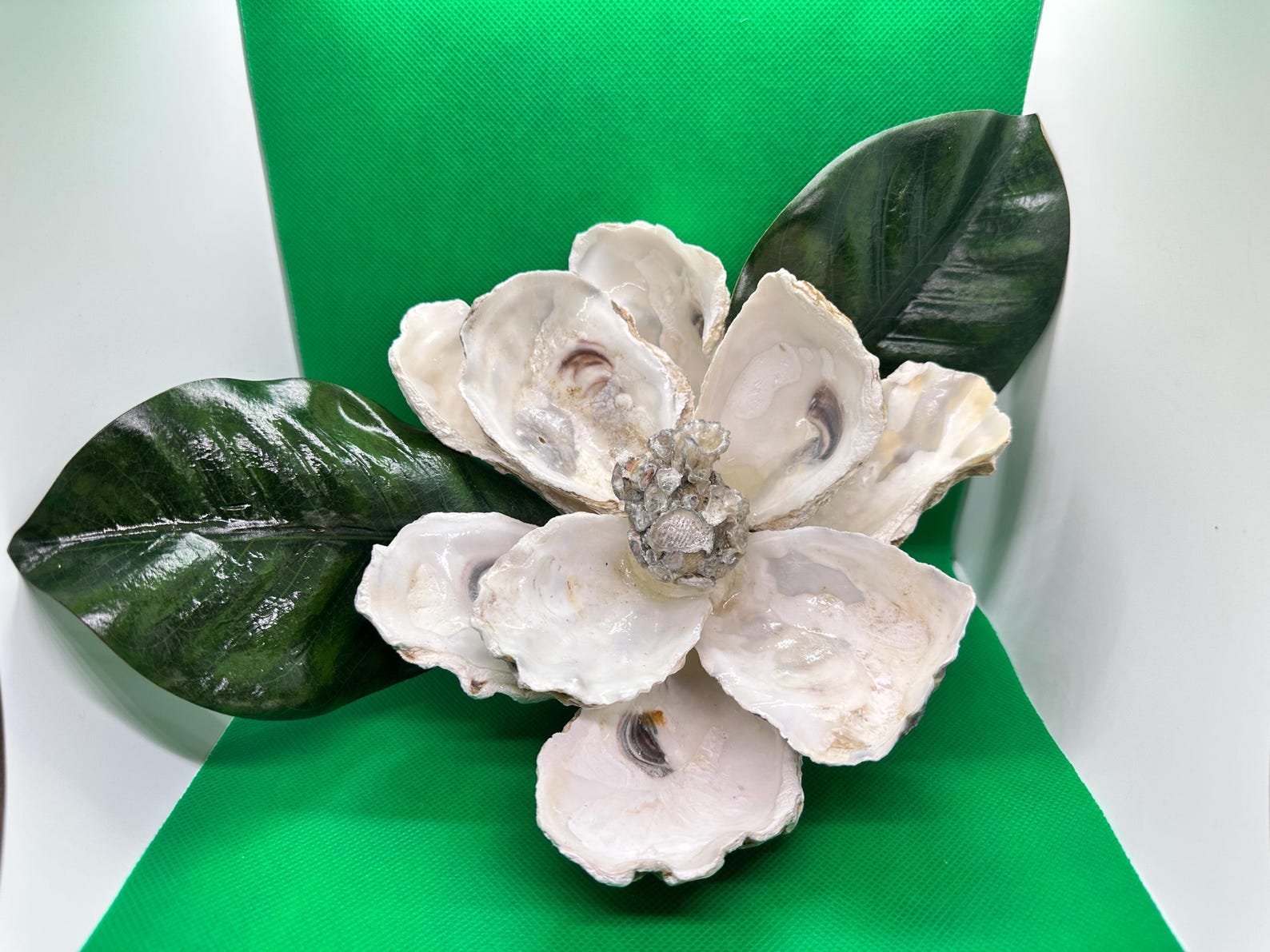 Custom Oyster Magnolia Flower Centerpiece - Natural or Pearled - Etsy