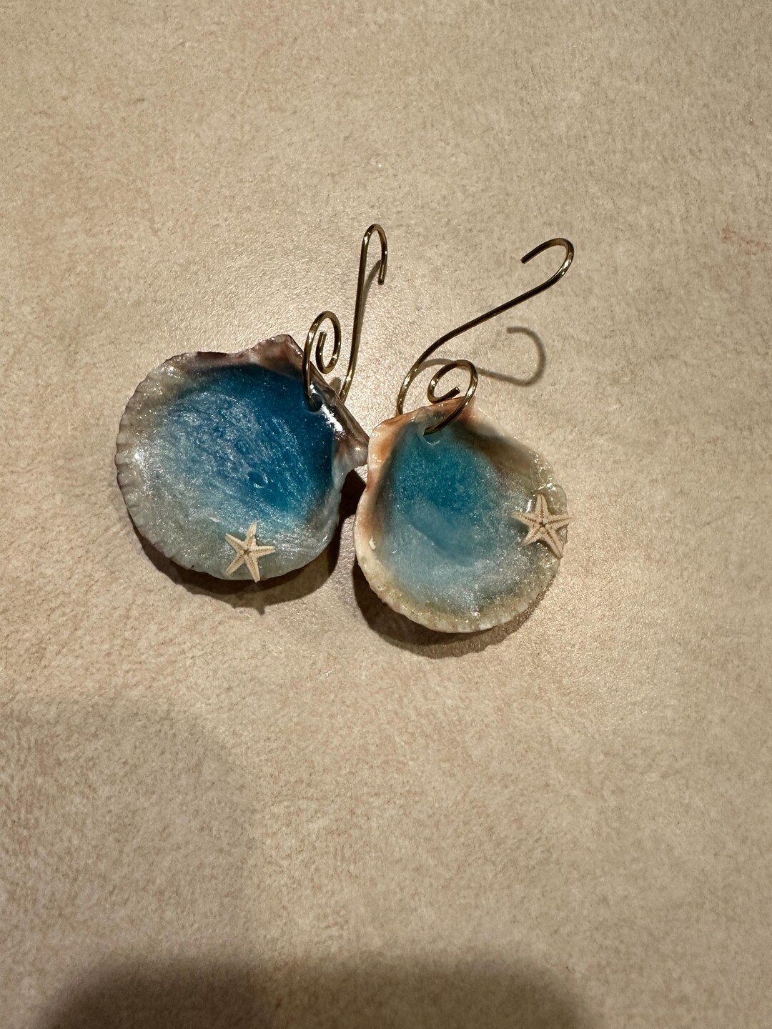 Custom Sea Shell Ornament- Seashells Filled With a Sea of Resin. the ...