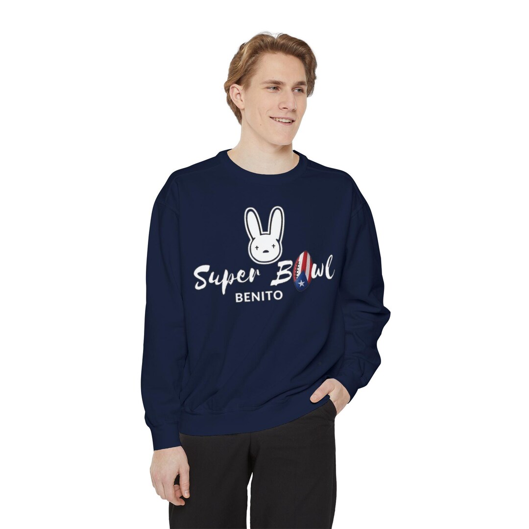 Super Bowl Benito Bunny Frog Game Day Crewneck Graphic Sweatshirt - Etsy