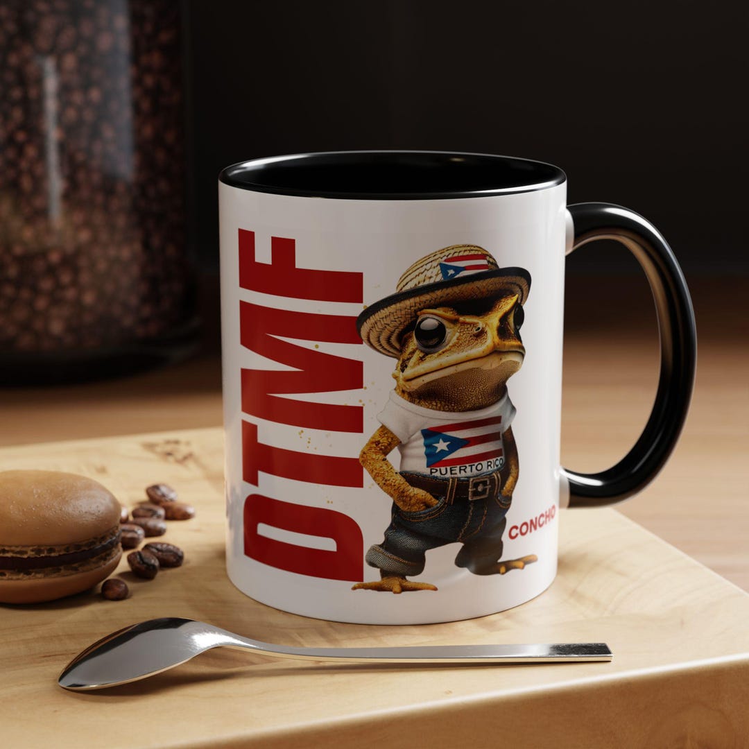 Puerto Rican Heritage Coffee Mug: Boricua Taino Accent Mug - Etsy
