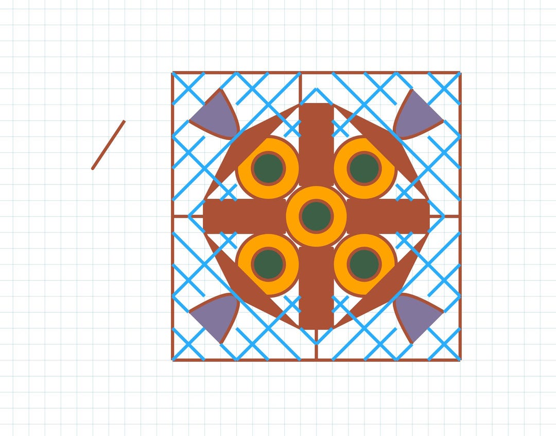 Doodles by Using graph Paper Art. Colorful, Symmetrical Doodles That ...