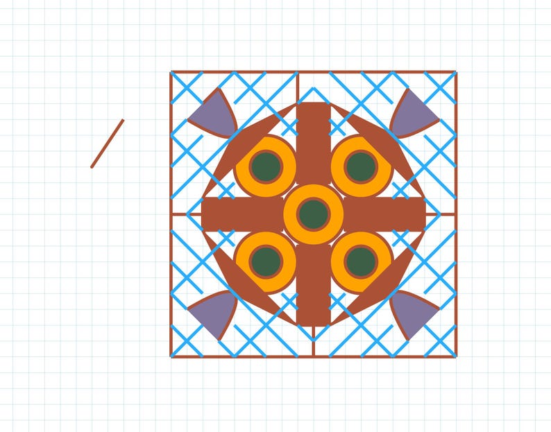 Doodles by Using graph Paper Art. Colorful, Symmetrical Doodles That ...