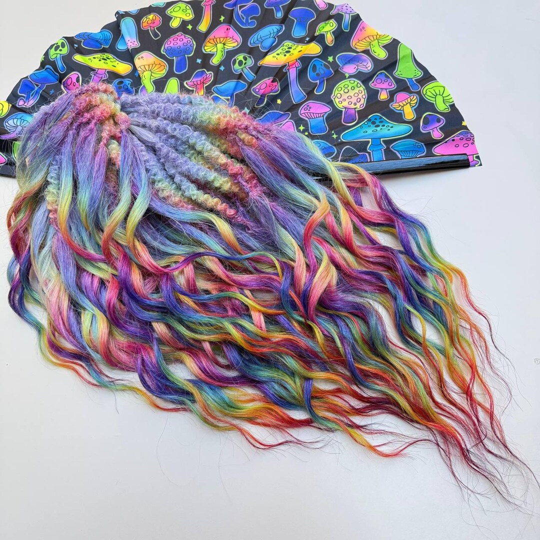 Extension of Multi-colored Voluminous Dreadlocks, Double Synthetic ...