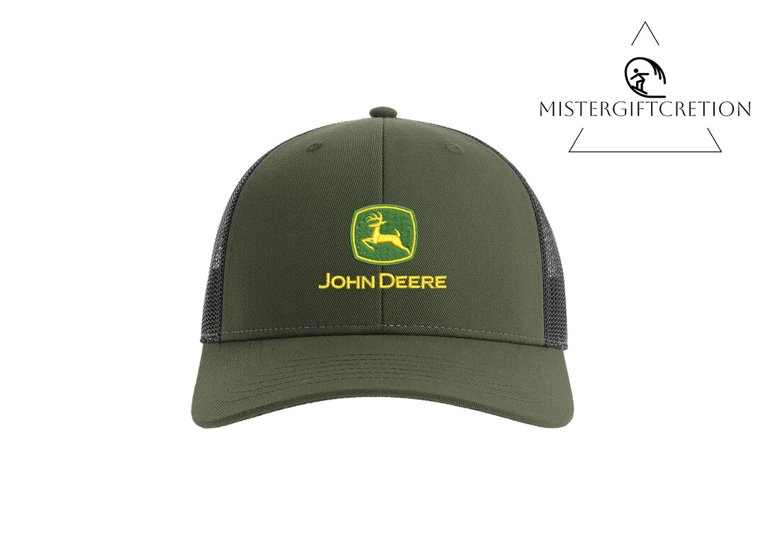 Tractor Cap, Tractor Logo Cap jon Deer Embroidered Cap / Cap With Net ...