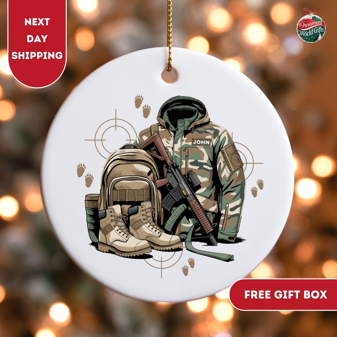 Soldier Christmas Ornament ,military Holiday Decoration, Gifts for ...