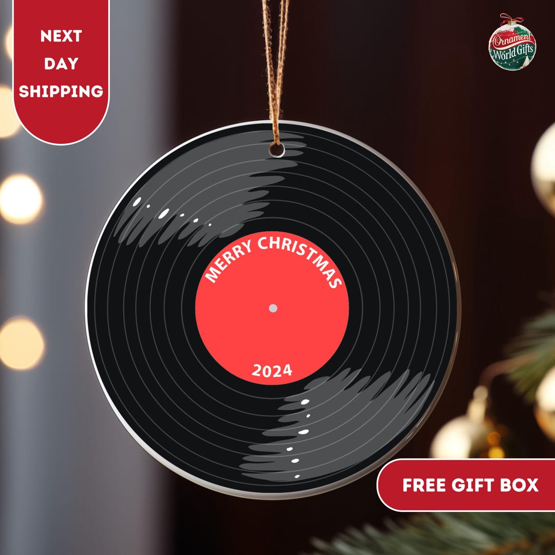 Personalized Vinyl Record Ornament,ornament Gift for Vinyl Lovers ...