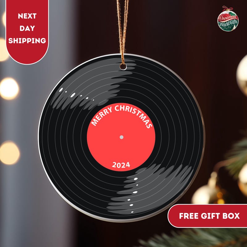 Vinyl Record Christmas Ornament - Etsy