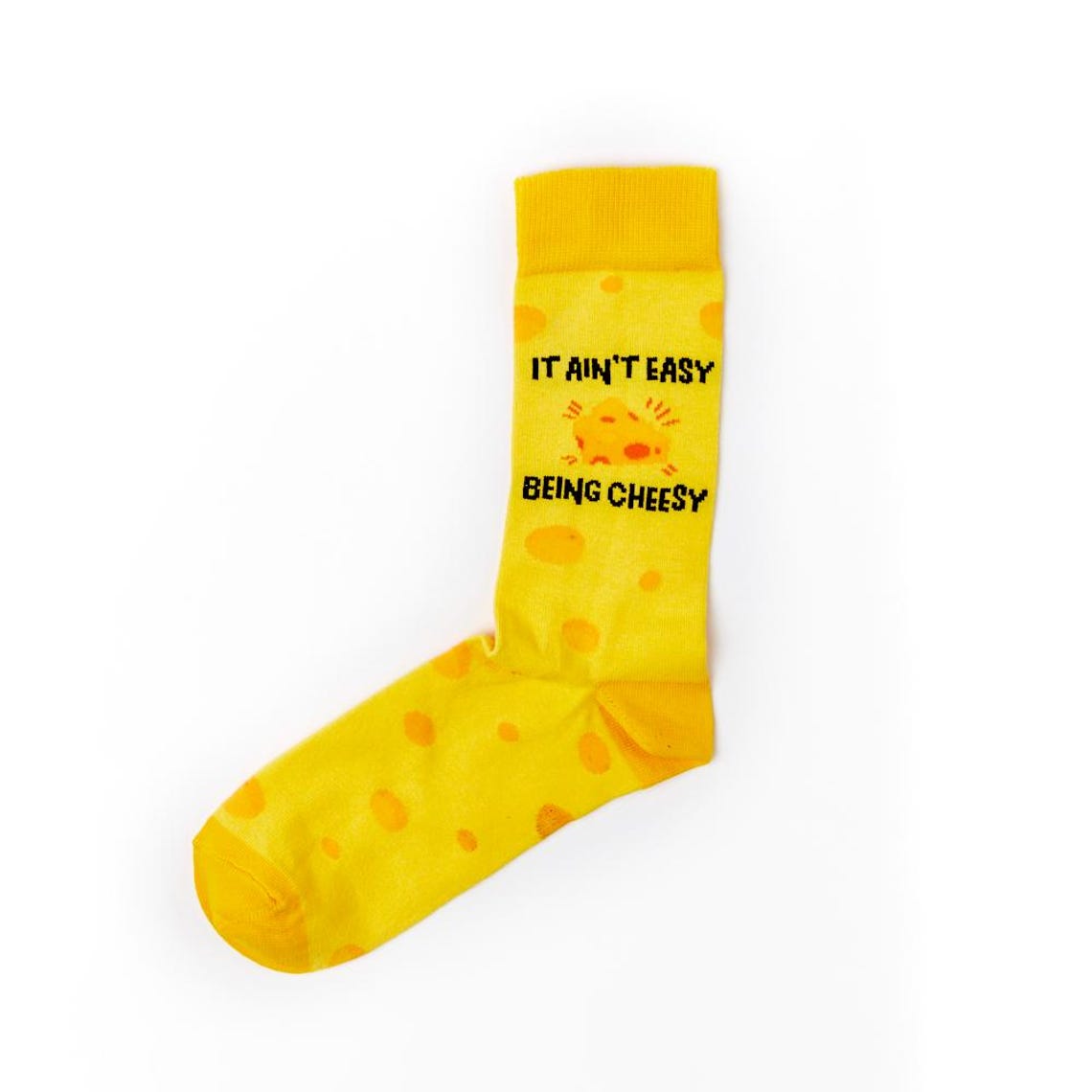 Unisex It Ain't Easy Being Cheesy Socks | Gift | 1 Pair | Cotton Rich ...