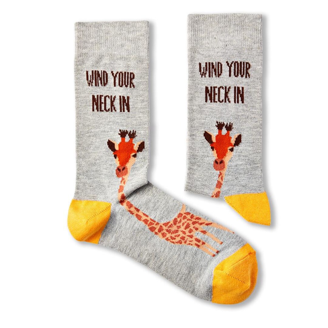 Unisex Wind Your Neck in Socks | Fun | Gifts | Cotton Rich | 1 Pair ...