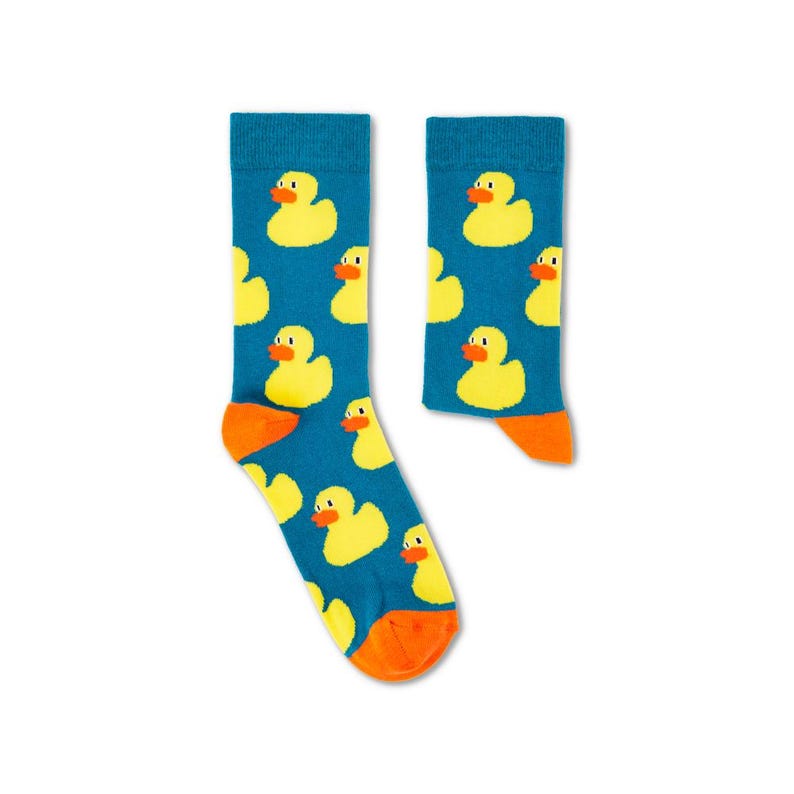 Unisex Rubber Duck Socks | Fun | Gifts | Cotton Rich | 1 Pair | Socks ...