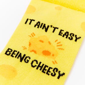 Unisex It Ain't Easy Being Cheesy Socks | Gift | 1 Pair | Cotton Rich ...