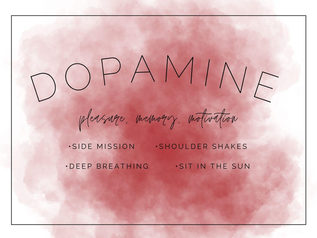 Releasing Dopamine Graphic - Etsy