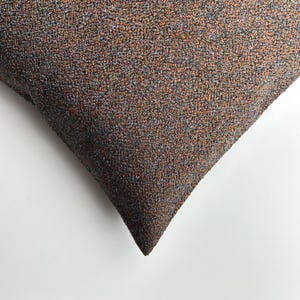 Textured Rust Blue Cushion Cover, Custom Modern Accent Pillow for Couch ...