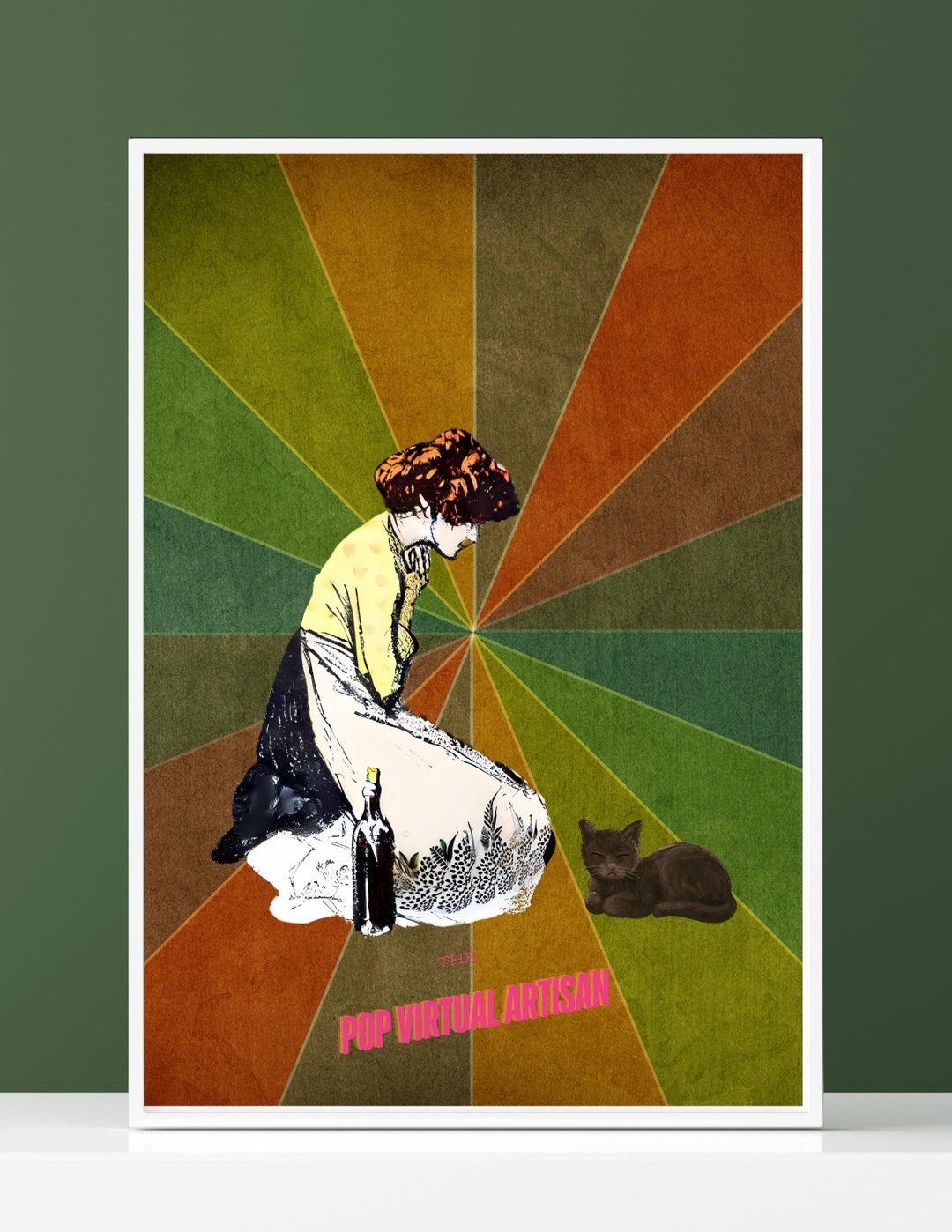 Vintage Childless Cat Lady Poster Print Retro Wall Art Digital Download ...