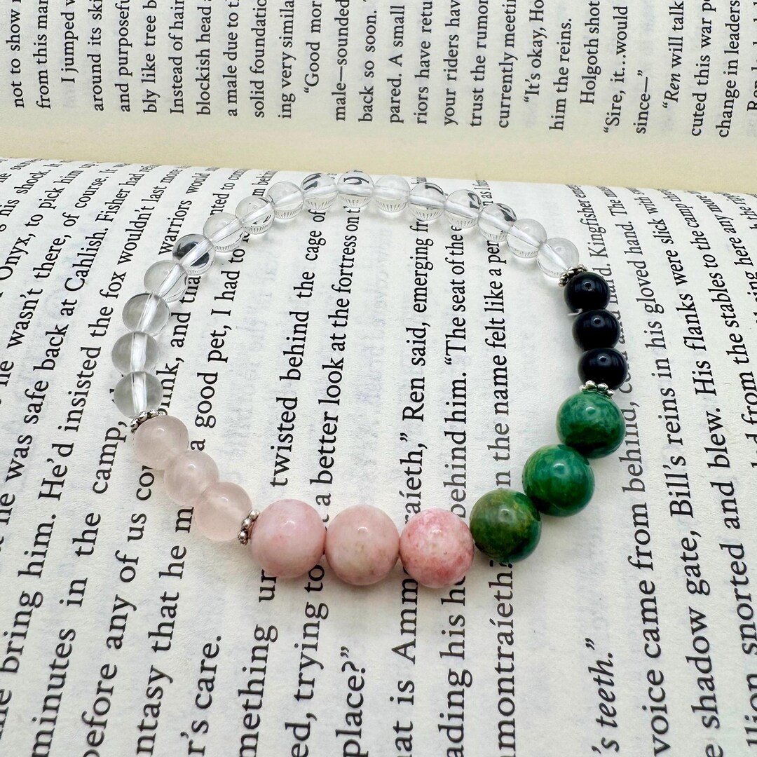 Elphaba & Glinda WICKED Character Trait Energy Crystal Stretch Bracelet ...