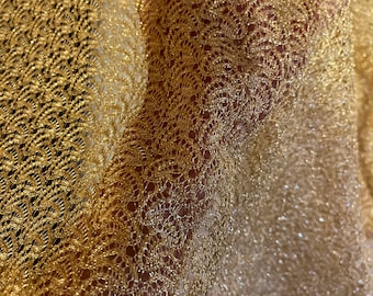 Gold See Through Fabric - Etsy
