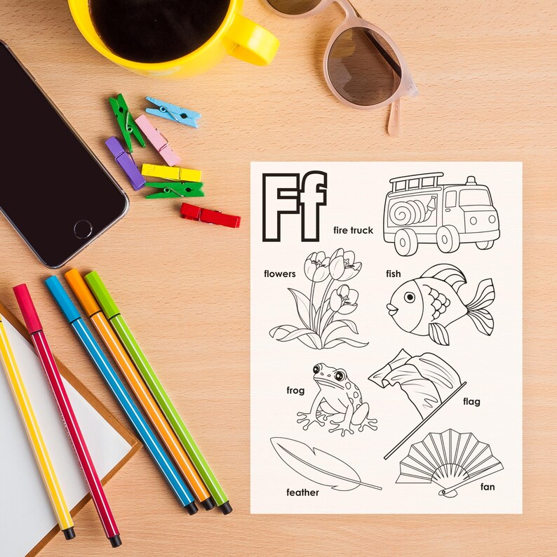 Letter Coloring Pages for Preschool A to Z Learn to Color Worksheet ...