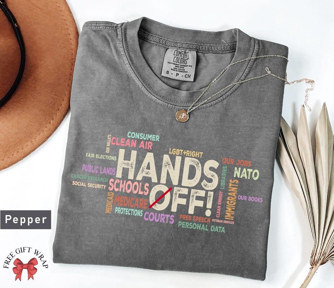 Comfort Colors Hands off Protest T-shirt, Women's Resistance Tee, Human ...