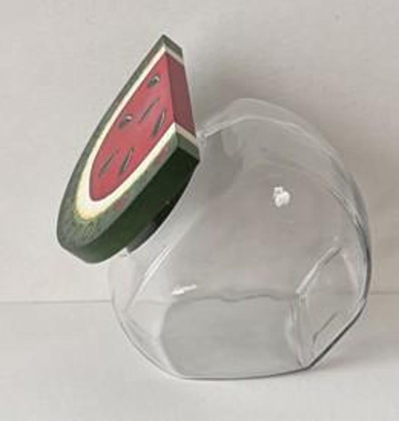 Watermelon CANDY Lid, Kitchen Decor, Hand Painted Wood, 5-5/8x3-3/4x1/2 ...