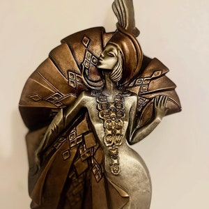Rare Lady Art Deco Nouveau Austin Sculpture Statue Figure Alexsander ...