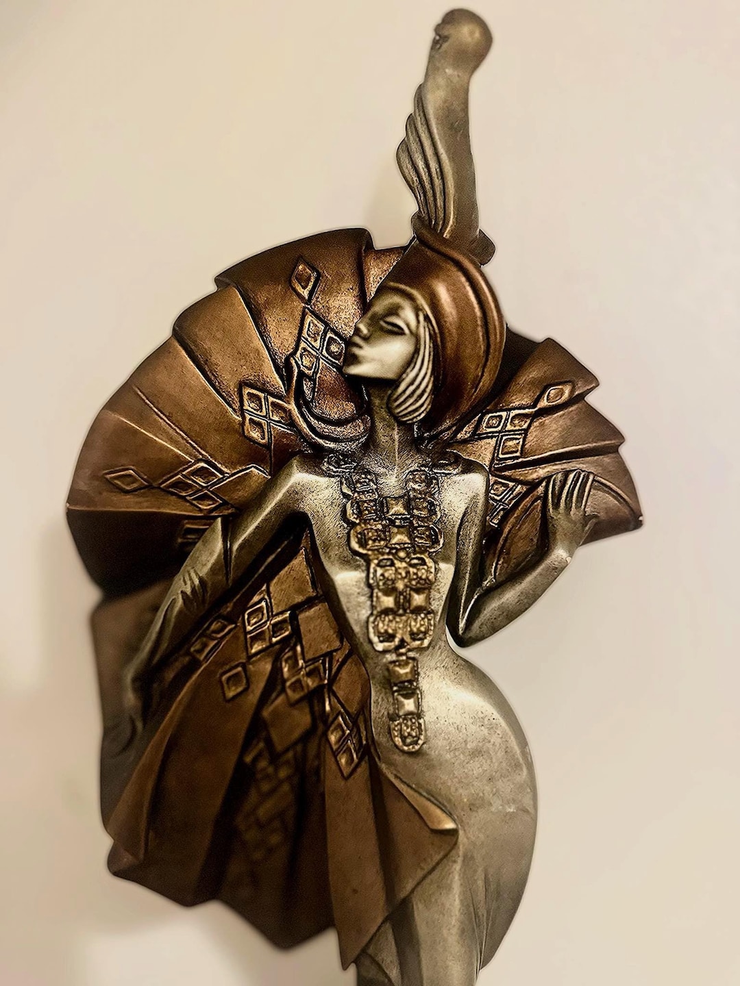 RARE Lady Art Deco Nouveau Austin Sculpture Statue Figure Alexsander ...
