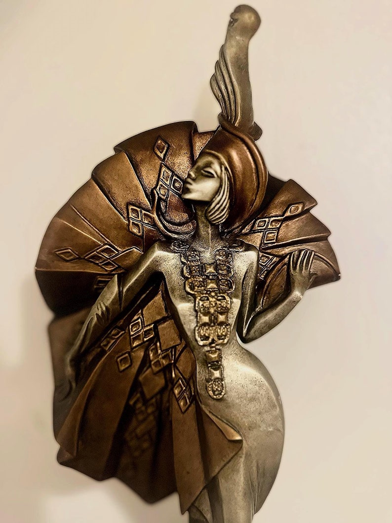 Rare Lady Art Deco Nouveau Austin Sculpture Statue Figure Alexsander ...