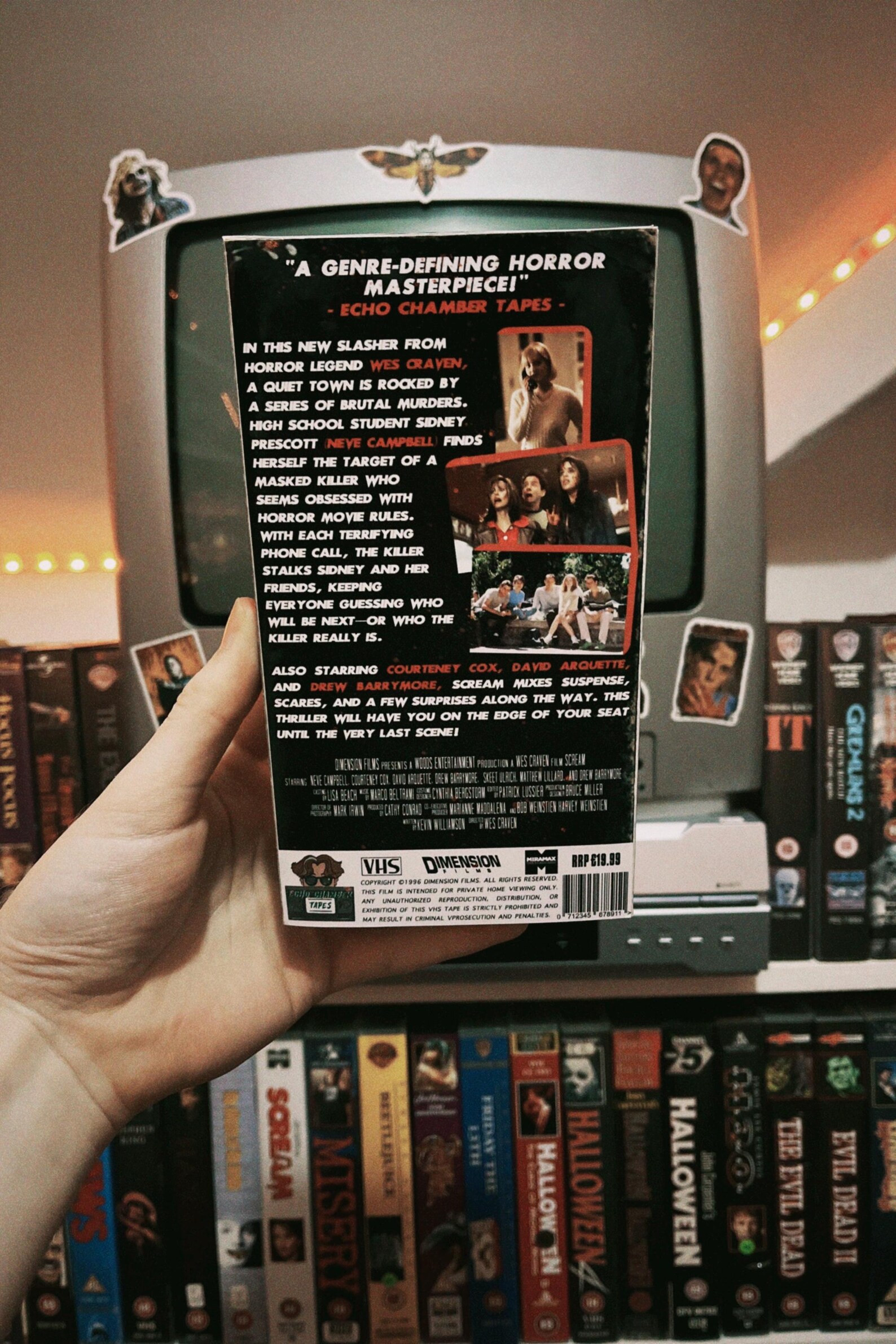 Scream (1996) VHS Tape Prop - Retro Horror Collectible - Etsy