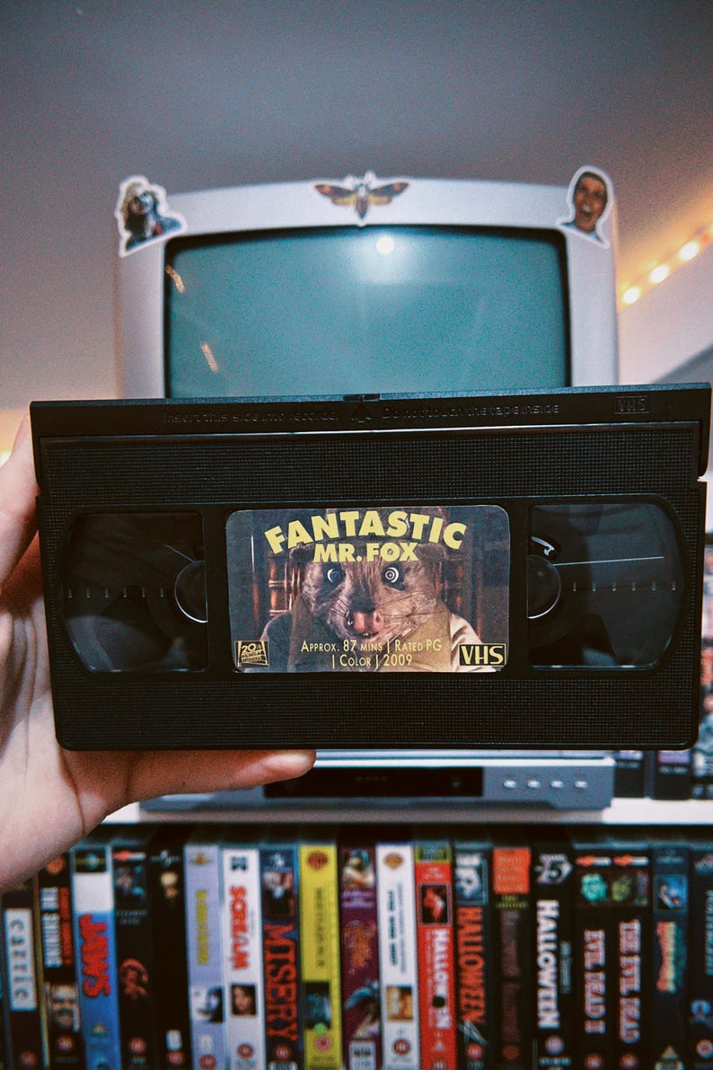 Fantastic Mr. Fox VHS PROP Replica – Wes Anderson Retro Decor - Etsy