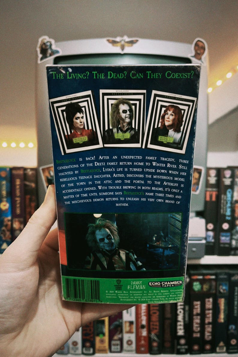 Beetlejuice Beetlejuice (2024) Custom-made VHS Tape Prop Replica Gift ...